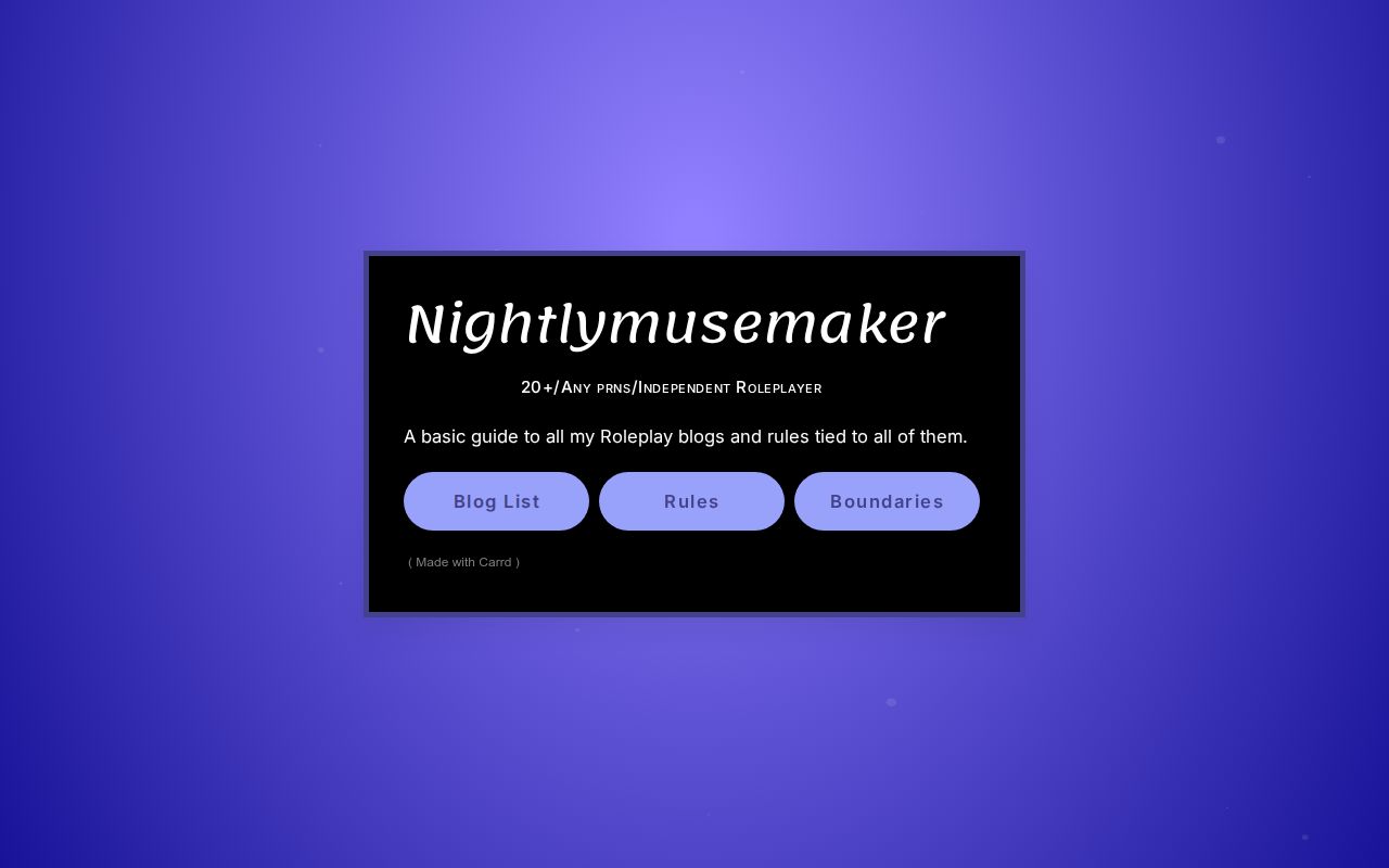 Nightlymusemaker Guide
